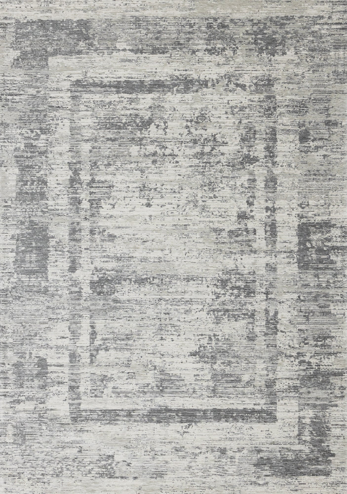 Cathedral Grey Faded Borders Rug by Kalora Interiors | Rug Love