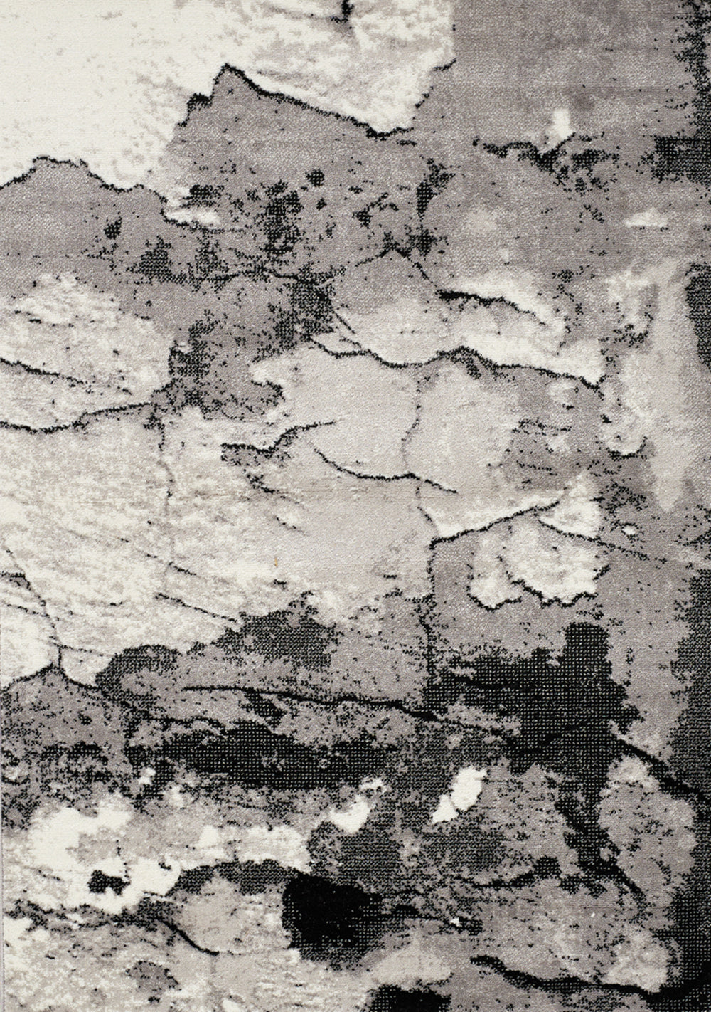 Meridian A005_0373 Grey Rock Face Texture Area Rug by Novelle Home ...