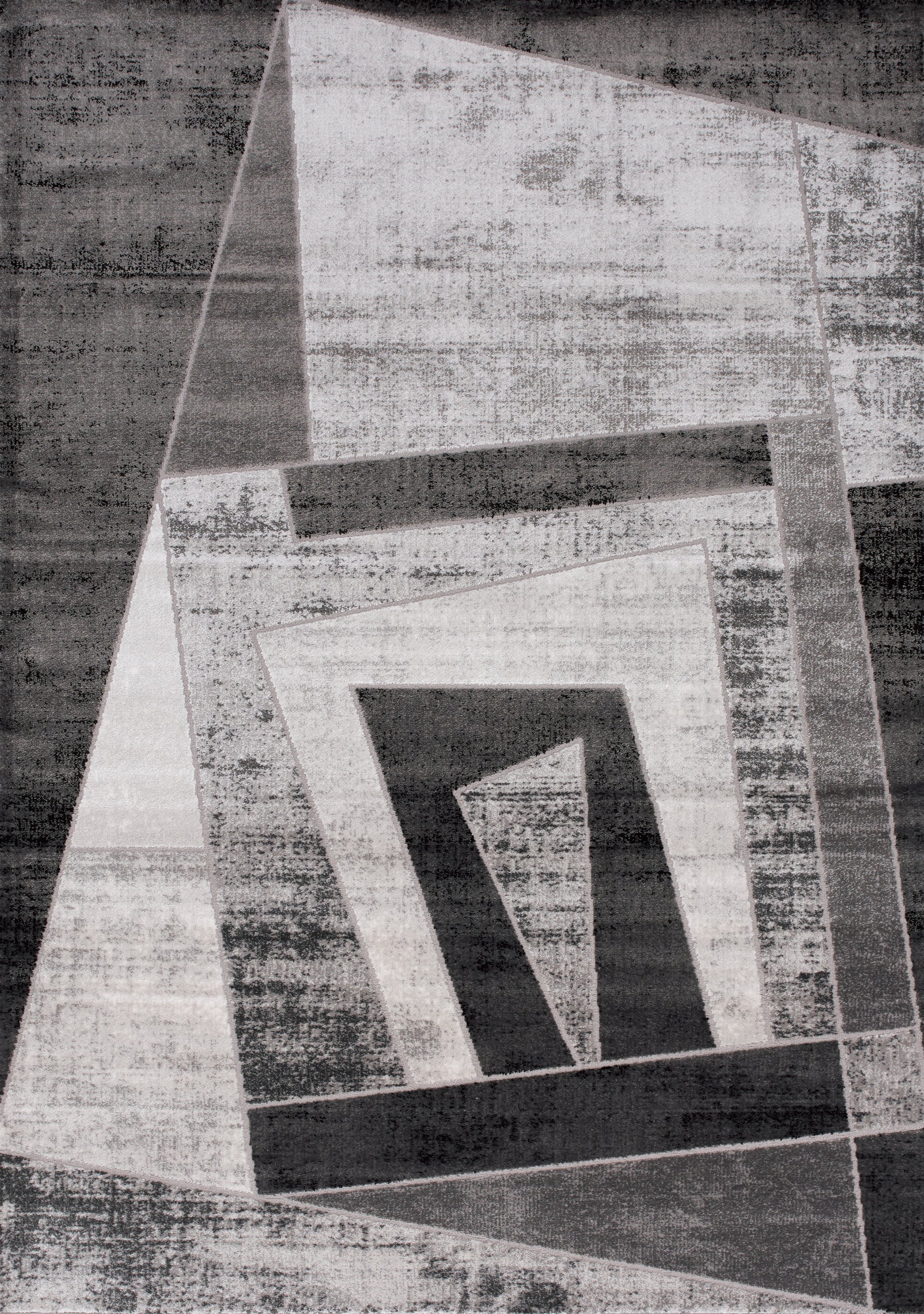 Chorus Grey Black Geometric Rug by Kalora Interiors | Rug Love