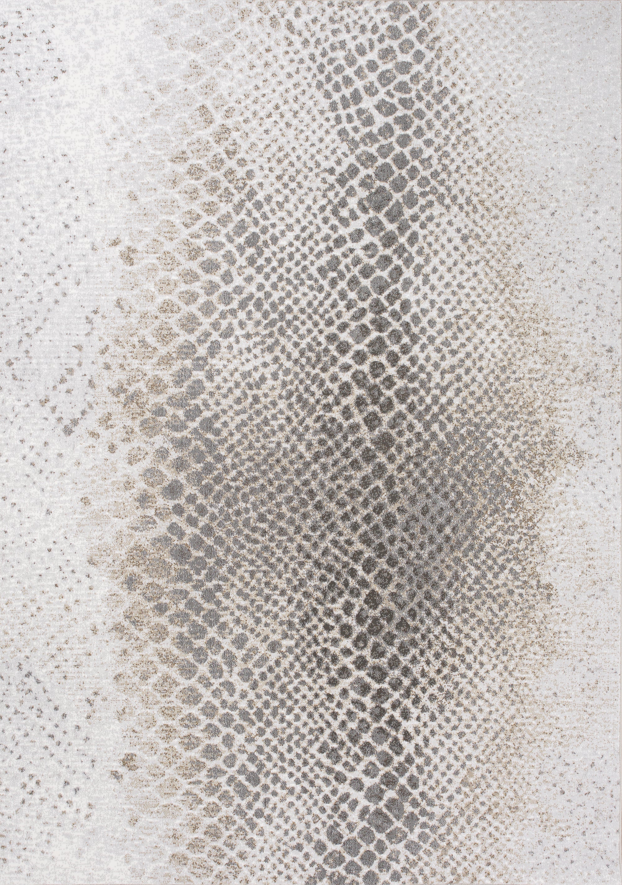 Intrigue Cream Grey Brown Snake Skin Rug by Kalora Interiors | Rug Love